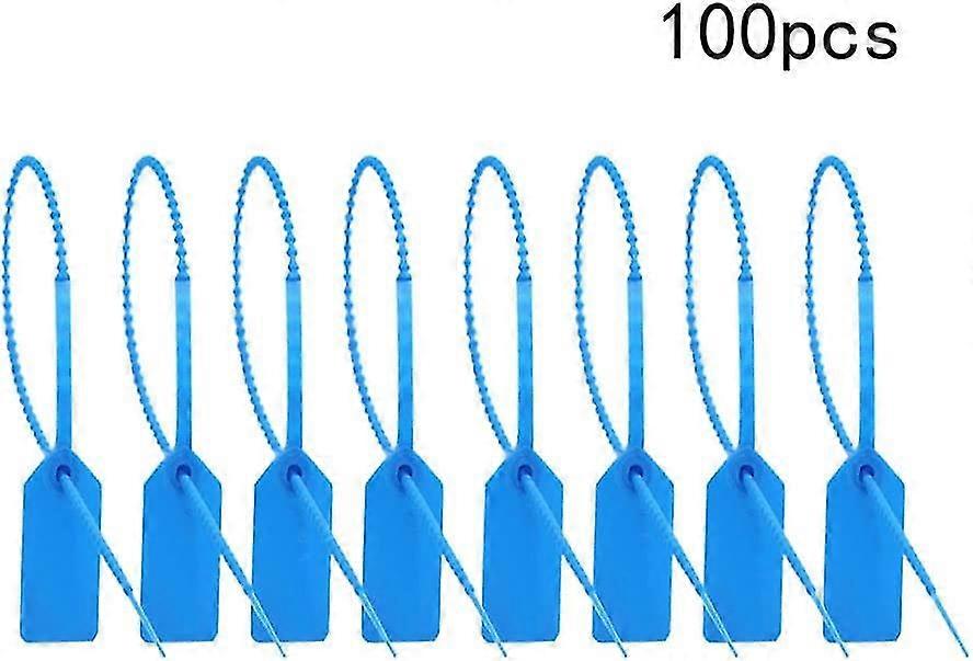 100 Plastic Plastic Tamper Seals, Safety Seals Security Tags Disposable ...