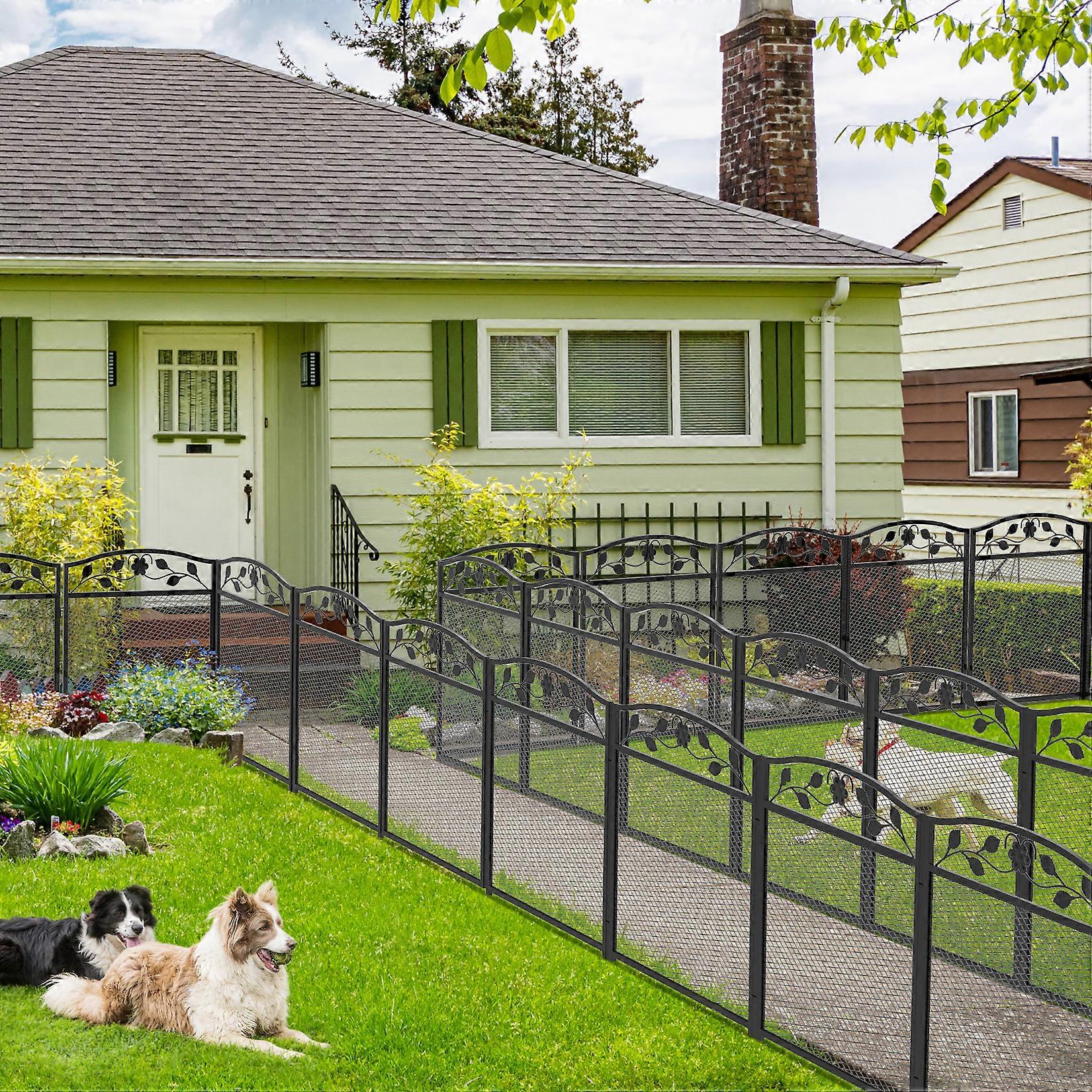 5x Panels Animal Barrier Fence Garden Border Patio Air Conditioner ...