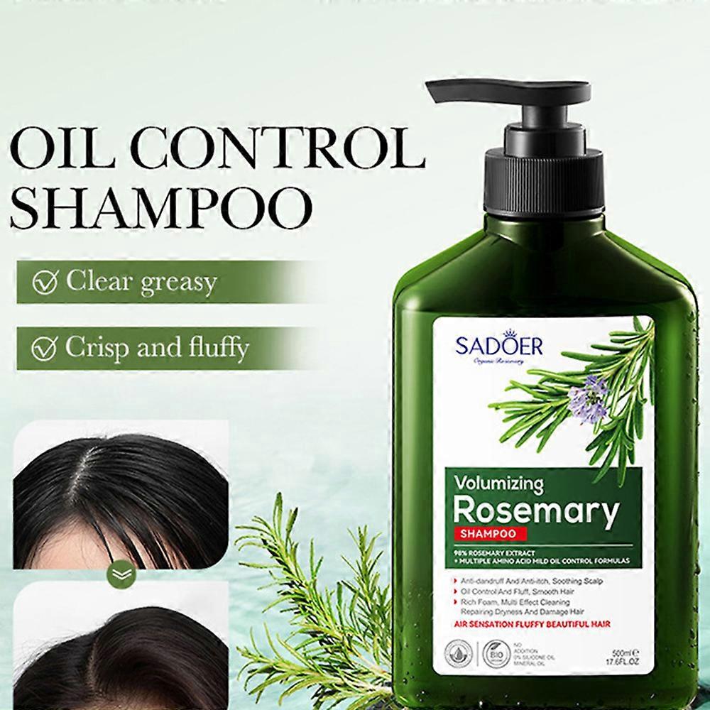 500ml Rosemary Dandruff Removing Fluffy and Smooth Shampoo Hair ...