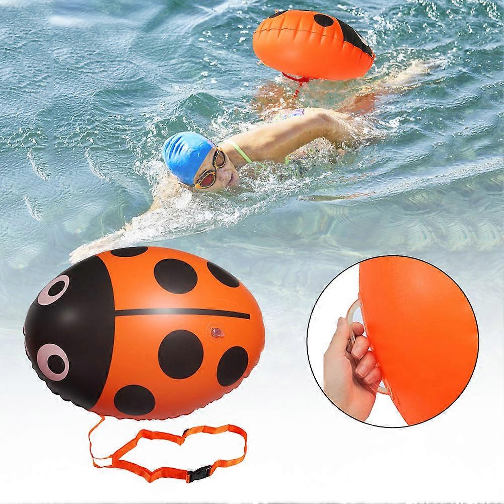 PVC Safety Swim Buoy Inflatable Ladybug Swim Float Bag Floating ...