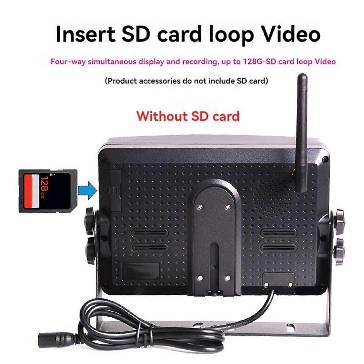 7 Inch Wireless RV Backup Camera System, 7 Inch IPS Display and 1 Rear ...