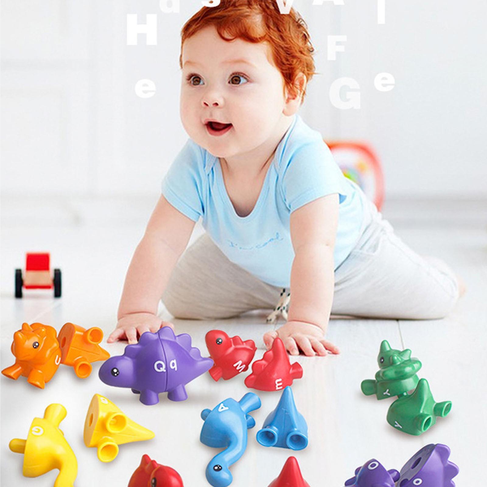 Dinosaur Toys For Boys Girls Dinosaur Alphabet Toys Matching Letters Game Double Sided Fine ...