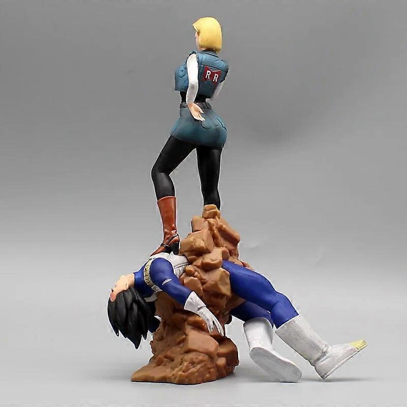 25cm Anime Dragon Ball Z Figures Android 18 Vs Vegeta Figure Android 18 ...