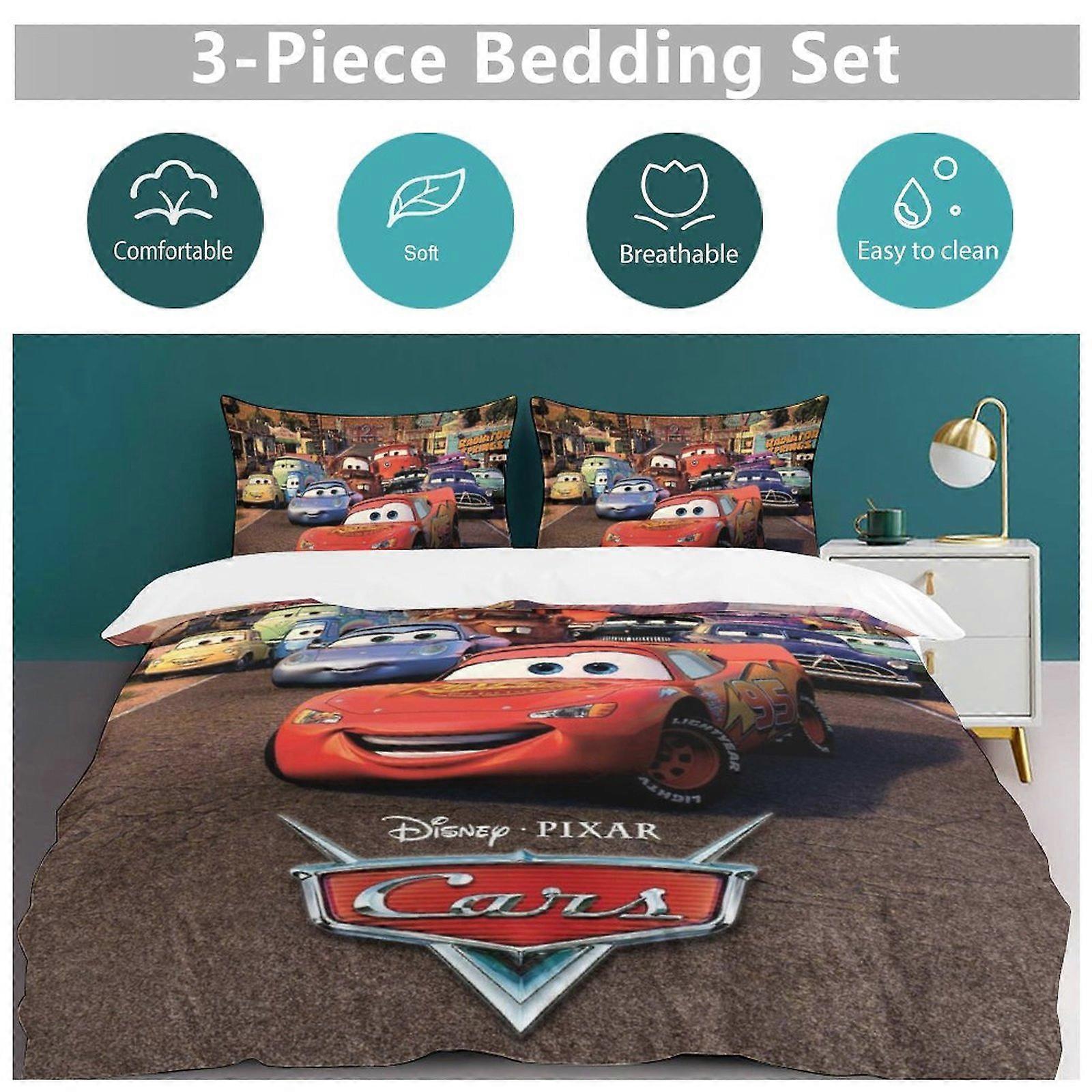Bedding set WM546 Pixar Cars Bedding Comforter Sets, 3-Piece Bedding ...