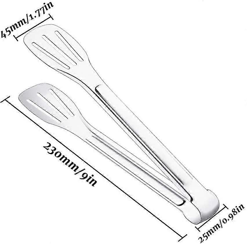 4 Pcs Dylan-eu Stainless Steel Kitchen Tongs Serving Tongs Buffet Tongs ...