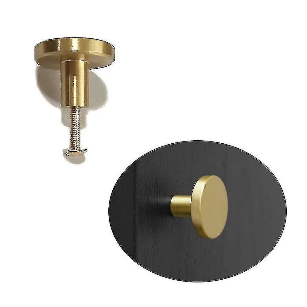 6 Pieces Gold Cabinet Knob Handle Round Gold Cabinet Door Handle ...
