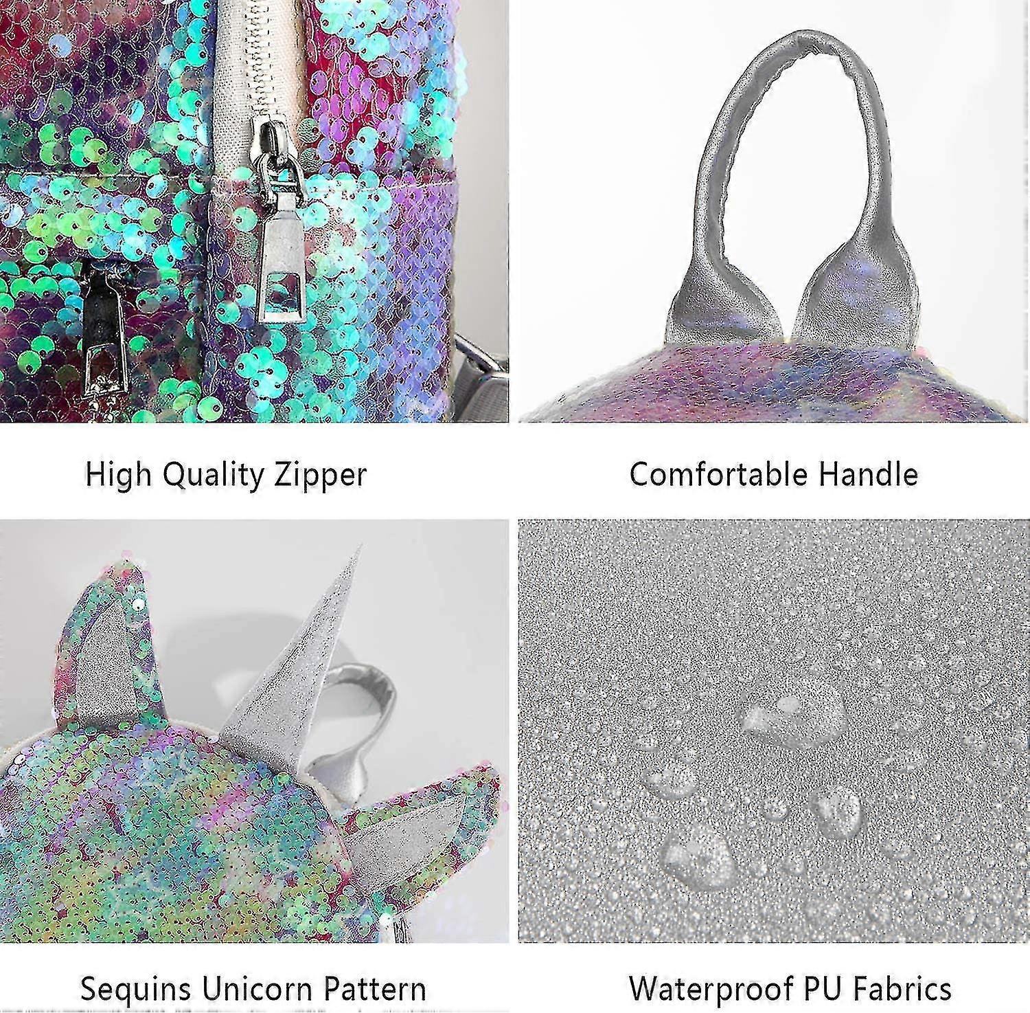 Girls Sequin Backpack, Unicorn Backpack Girl Sequins Schoolbag For Girls,fashion And Durable ...
