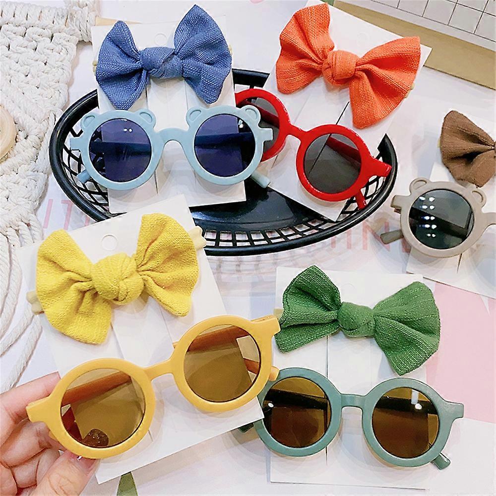 Kids Flower Shaped Cute Round Sunglasses Girls Baby Children Toddler ...