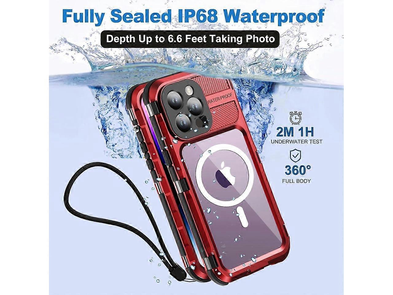 Waterproof Case for iPhone 15 Pro Max 6.7 inch, Built-in [Screen ...