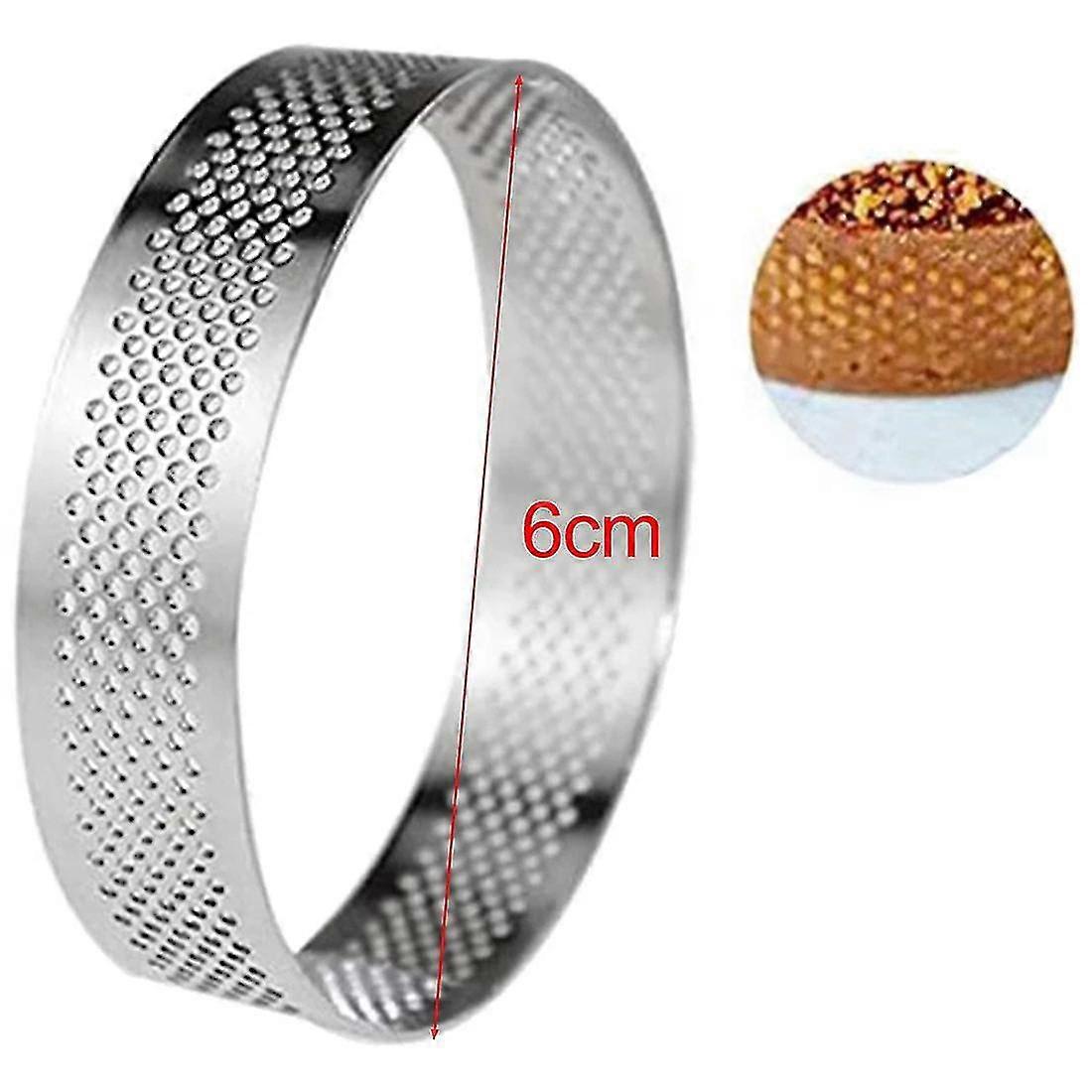 12 Pack Stainless Steel Tart Rings,perforated Cake Mousse Ring,cake ...