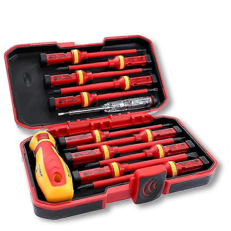 1000v Insulated Screwdriver Set Slotted Phillips Screw Bits Non-slip Handle Repair Hand Tools ...