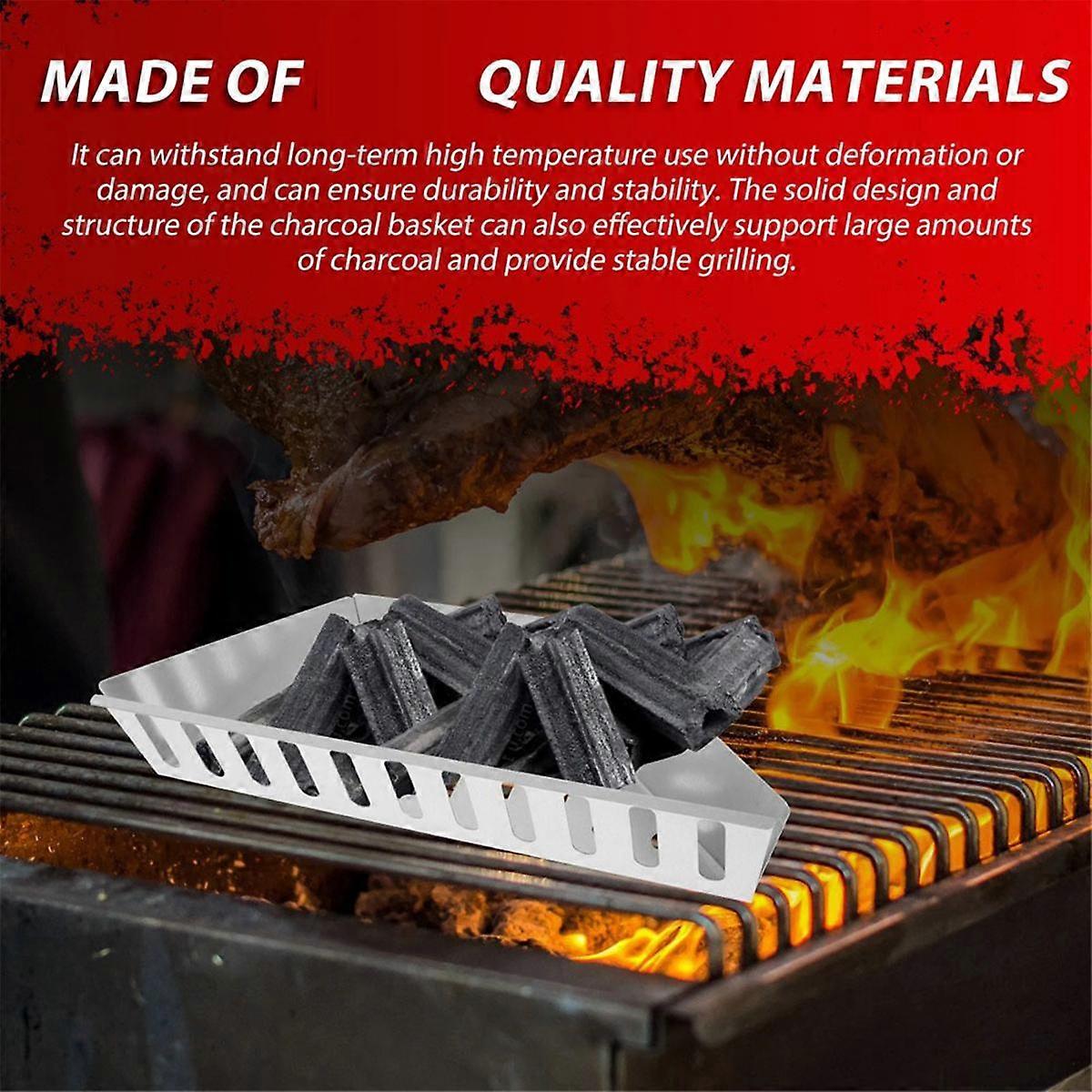 Charcoal Basket Char-Basket Wood Chip Holder for Outdoor Bbq Grilling ...