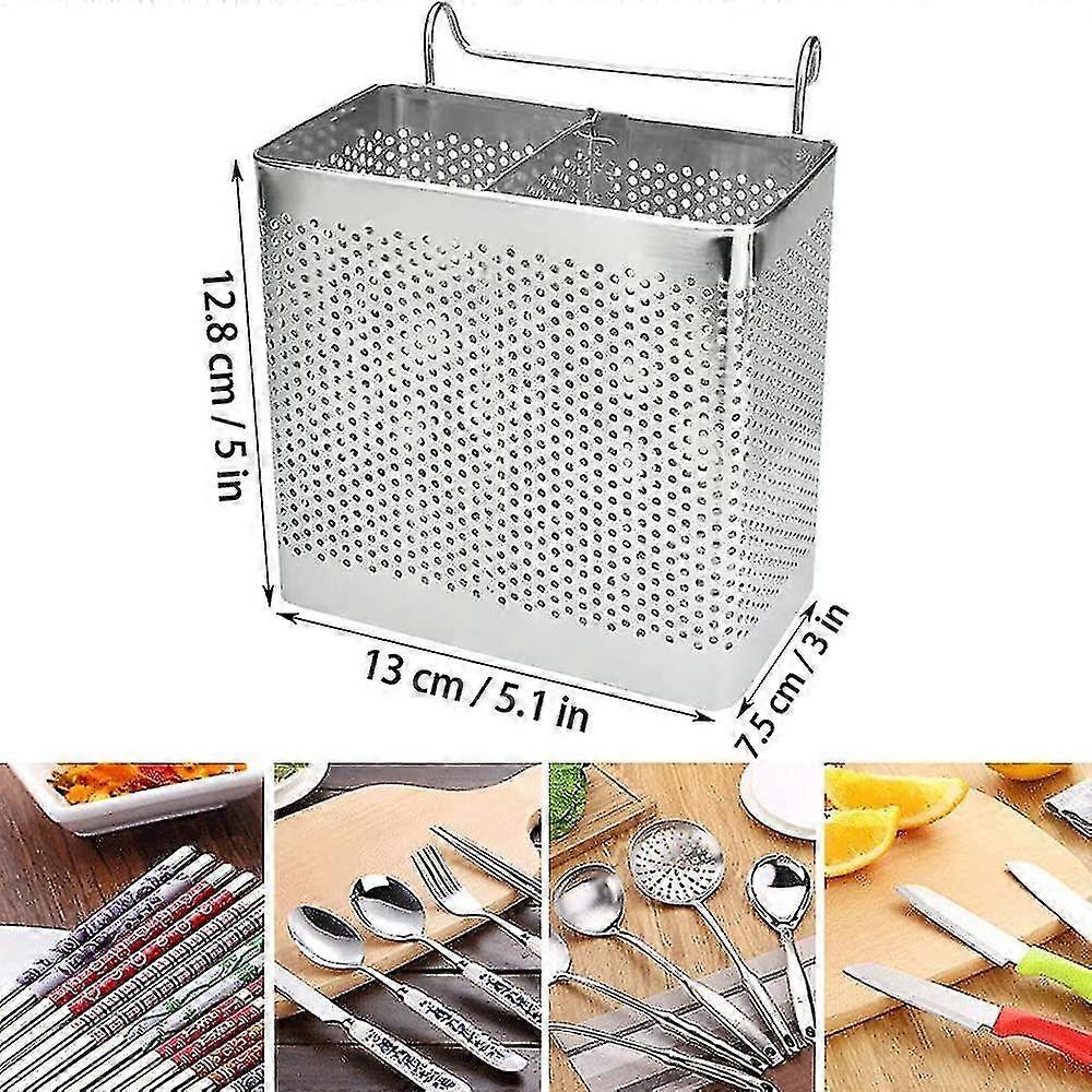 Kitchen Cutlery Drainer, Cutlery Basket, Cutlery Rack, Stainless Steel ...