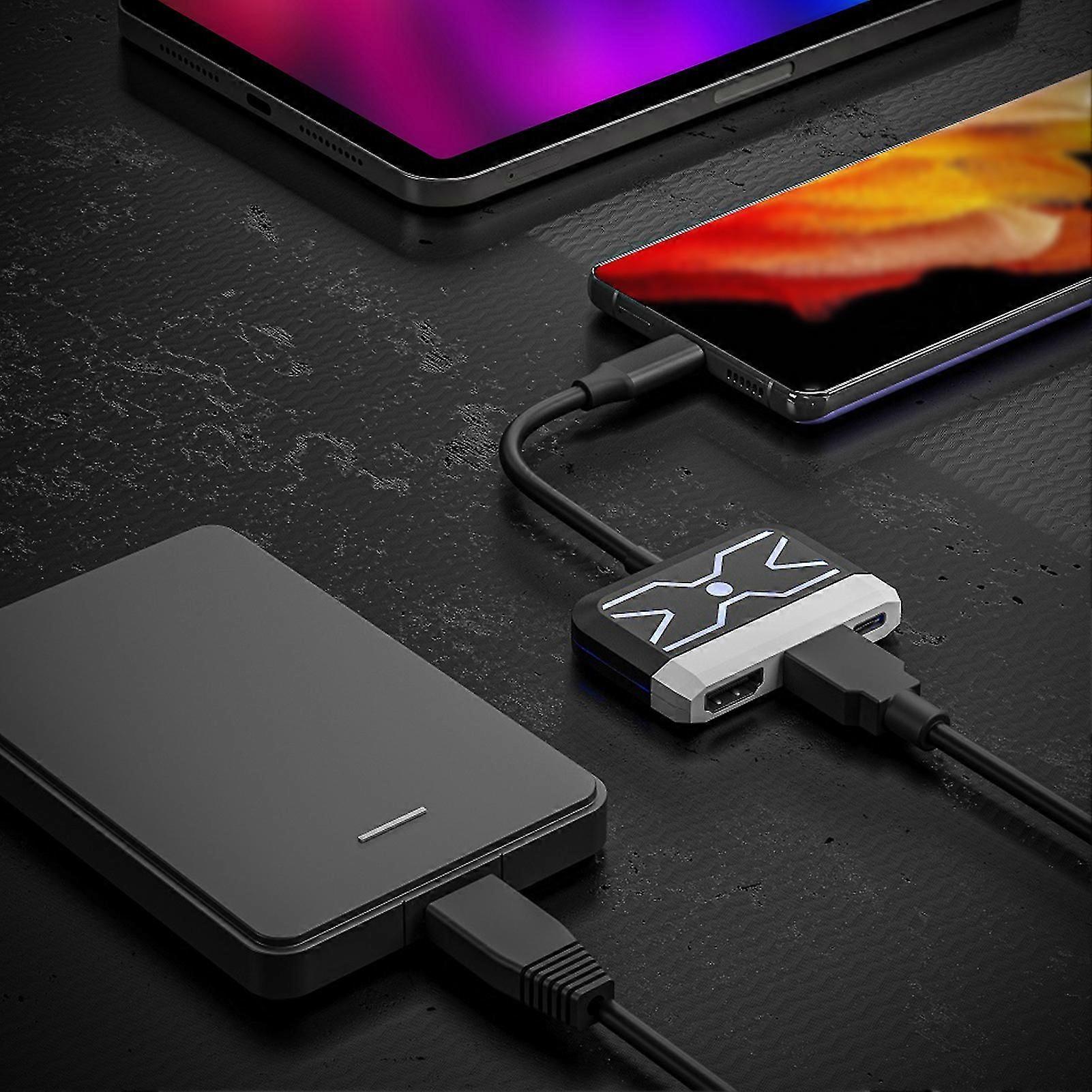 Multifunctional Docking Station Type-C to 4K/60Hz HDMI-compatible USB3.0 PD100W 3-in-1 Hub Plug ...