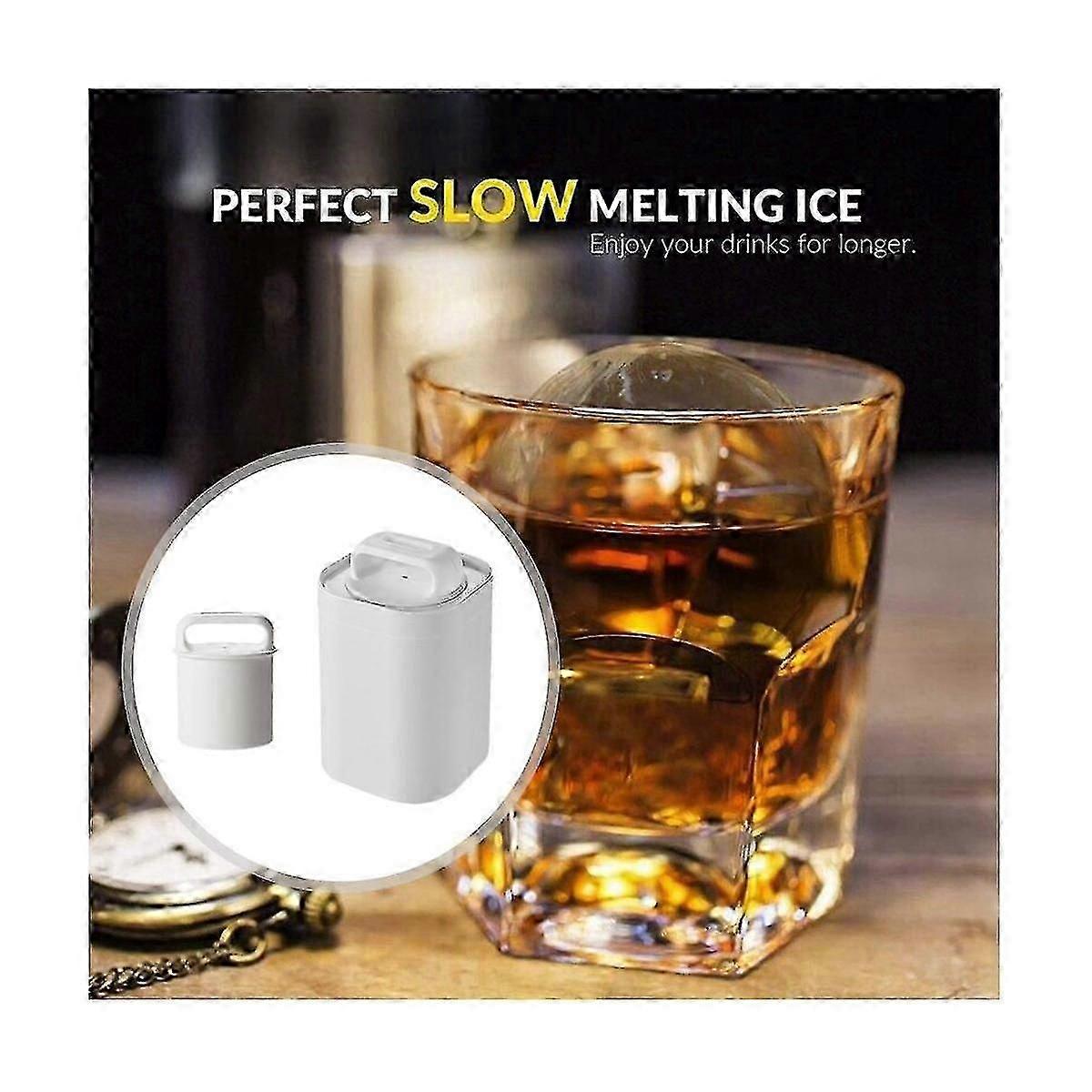 Ice Ball Maker Spherical Whiskey Tray Whiskey Round Bubble-free Square ...