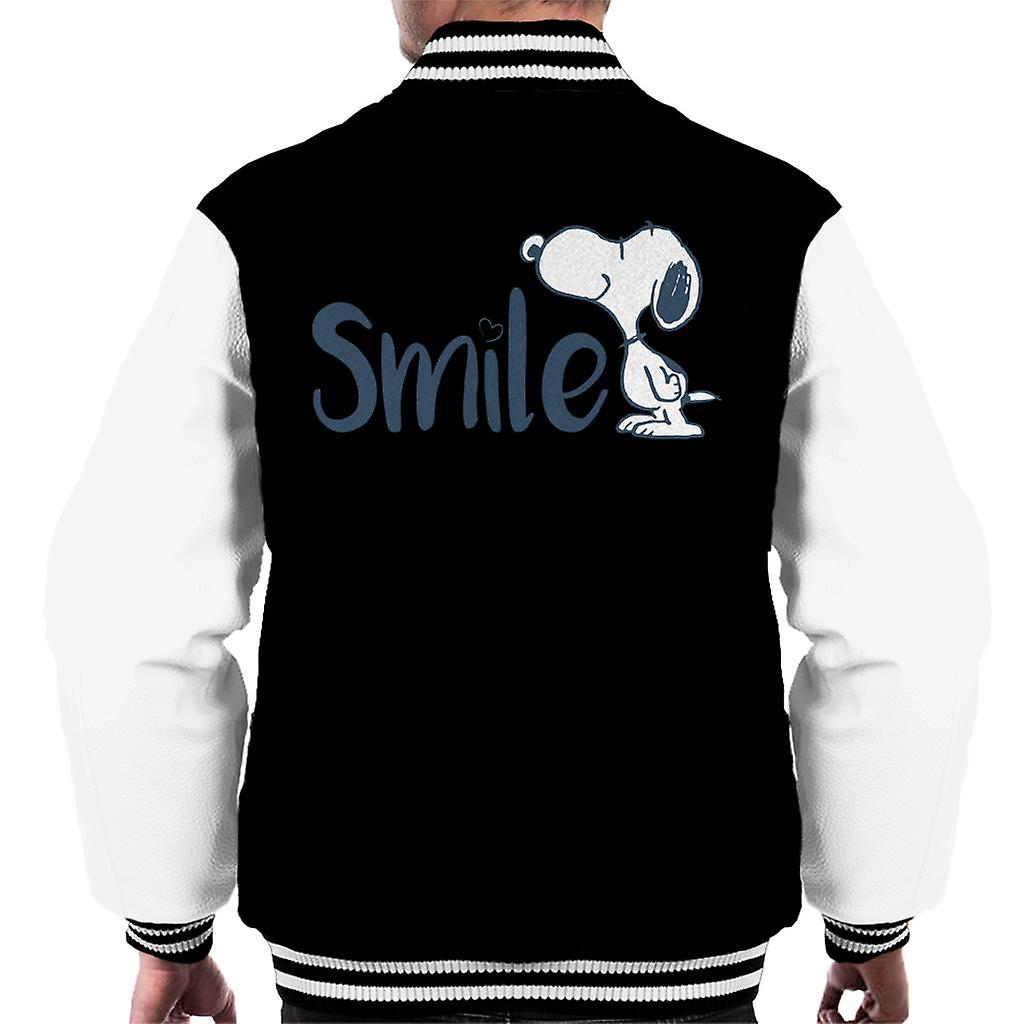 Peanuts Snoopy Smile Men's Varsity Jacket | Fruugo UK