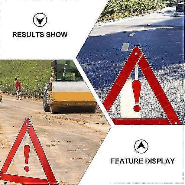 Triangular Warning Sign Car With Tripod Warning Sign Dangerous Failure ...