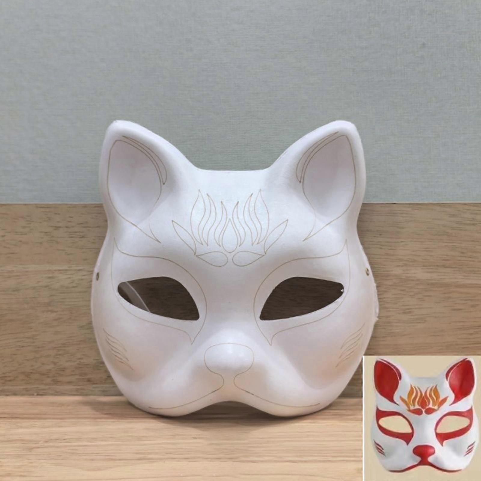 DIY Paper Mask Unpainted Masquerades Mask DIY Hand Paint Mask for ...
