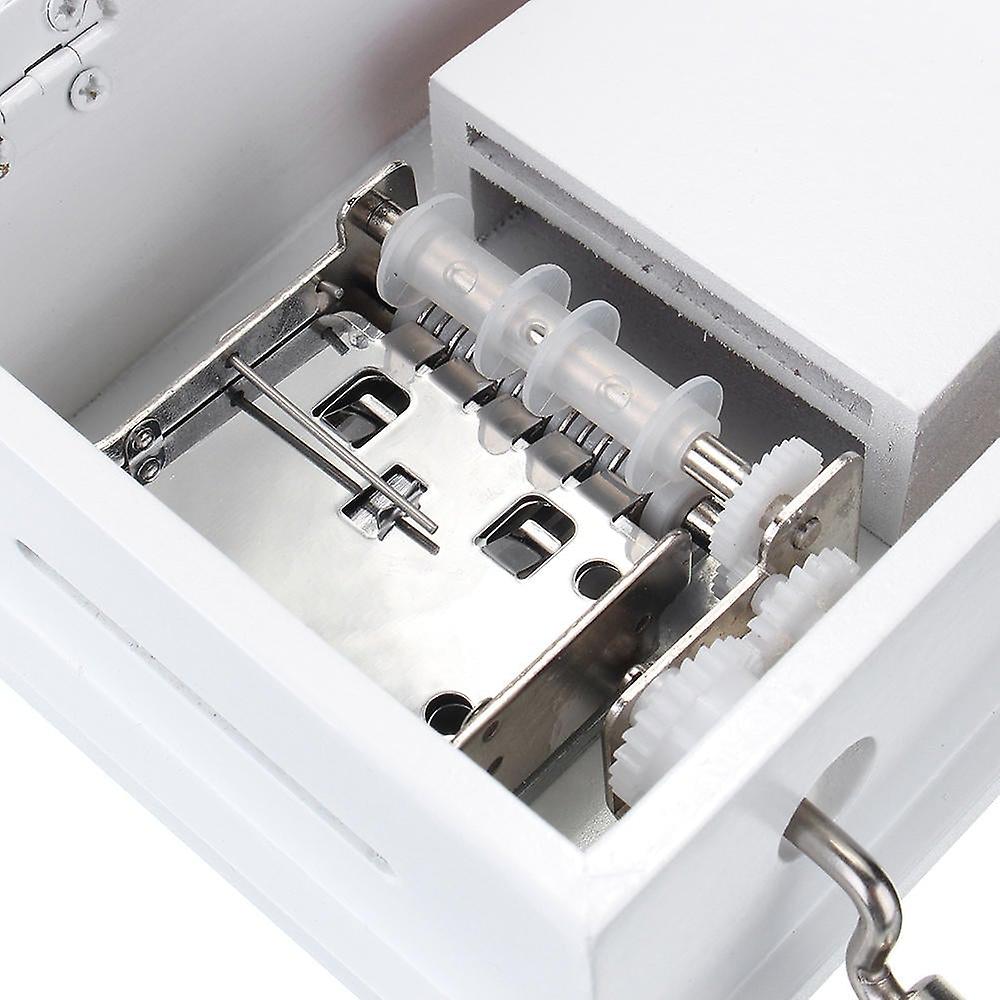 15 Tone diy hand cranked books type music box with hole puncher and ...