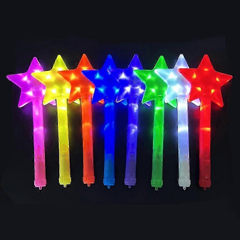5pcs Led Glow Stick Star Glow Wand Light Up Sticks For Party Star Light up Wand | Fruugo UK