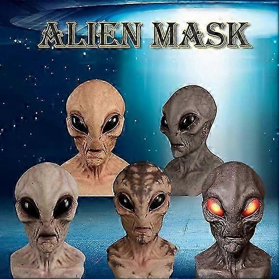 Halloween Mask Alien Mask, Halloween Creepy Face Mask, Latex Mask ...