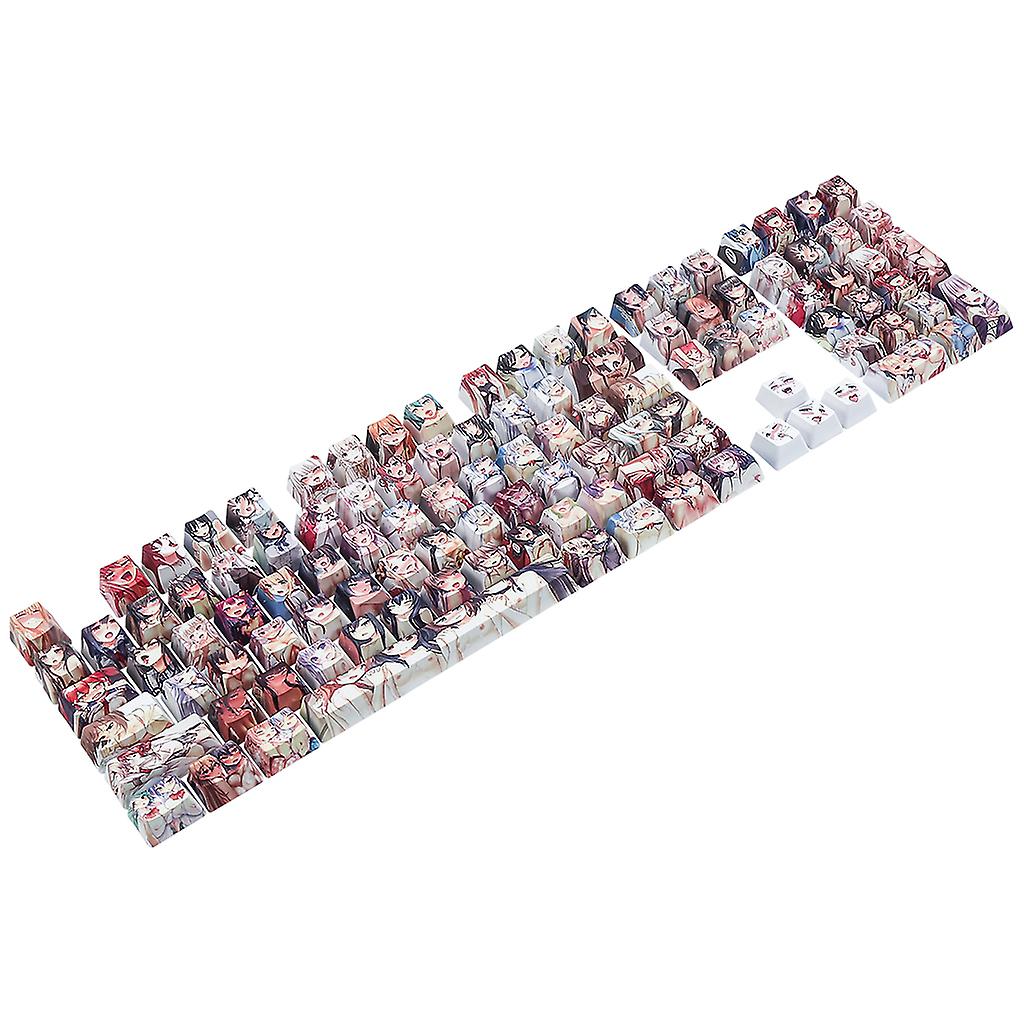 Trendy Personality Pbt Dye Sublimation Japanese Anime Theme Keycaps ...