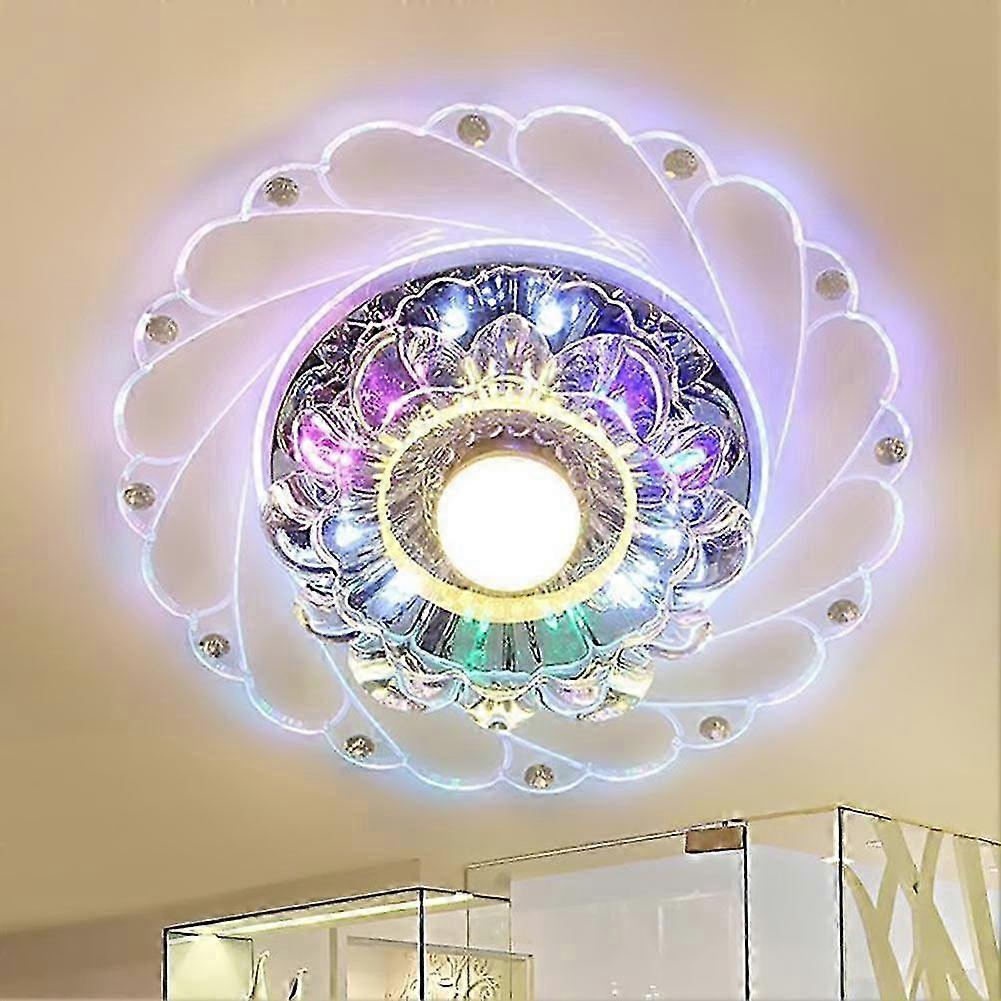 25-26 Modern LED Crystal Ceiling Light Hallway Living Room Lamp Bedroom ...