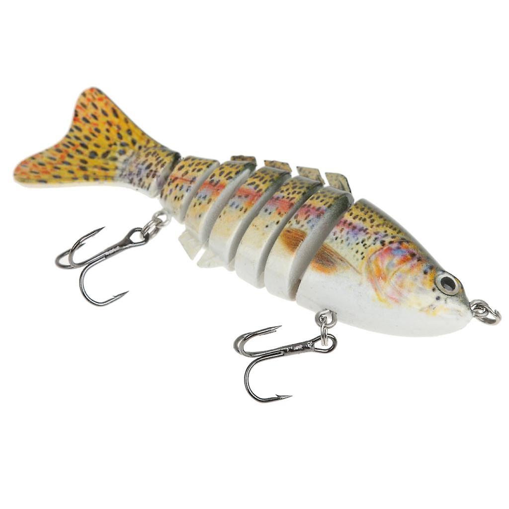 2x4" Fishing Lure Multi Jointed (7 Segment) Swimbait Life Like Bass ...