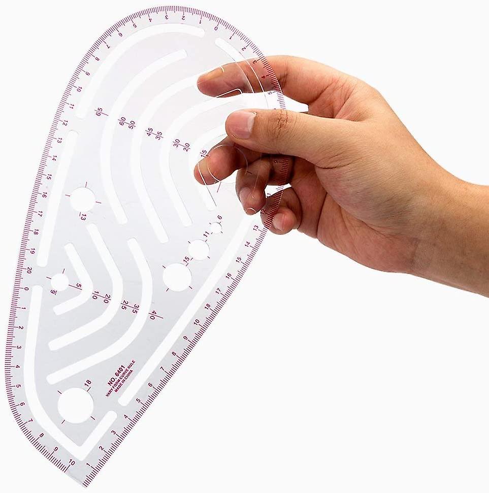 Sewing Ruler 4 Pieces Clothing Ruler Metric Ruler Curve Ruler for ...