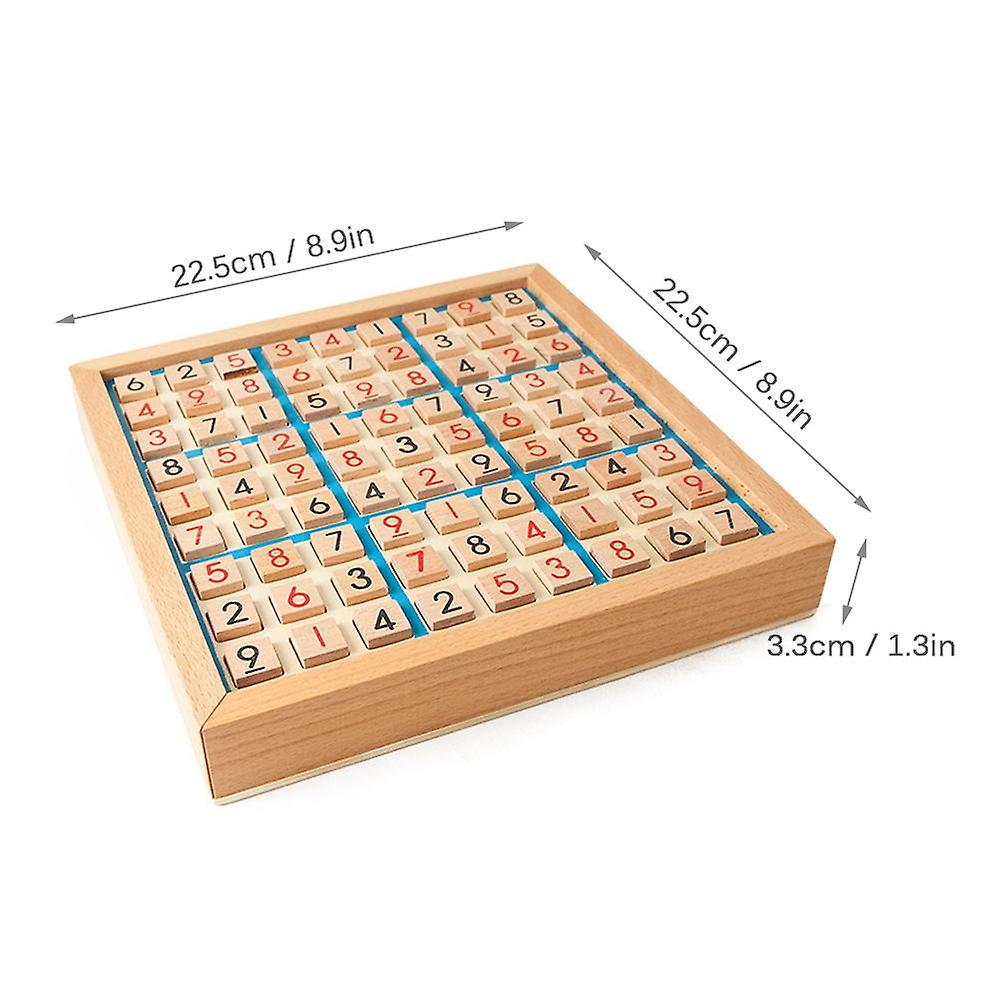 Wooden Sudoku Puzzle Board Wood Sudoku Game Set with Drawer Math Brain ...