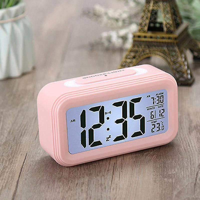 Led Digital Alarm Clock Large Digits Snooze Lcd Backlight Travel Table ...