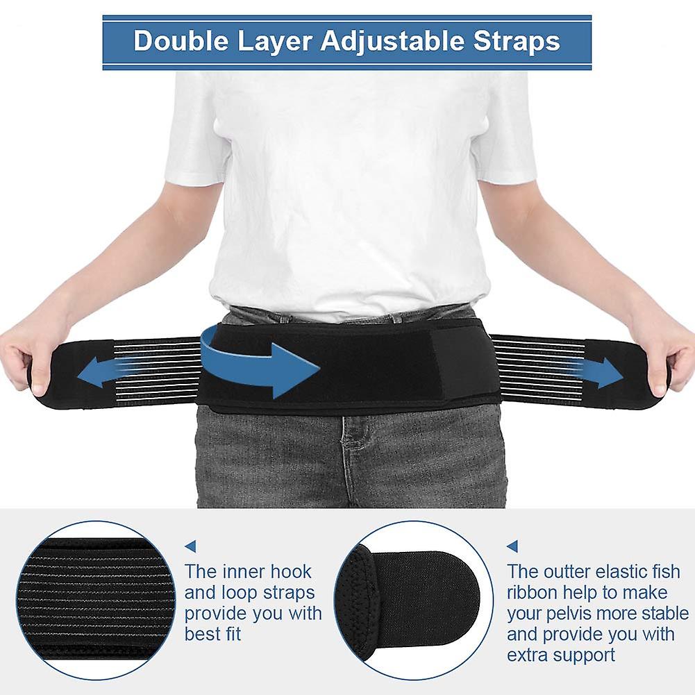 Sacroiliac Belt, Si Belt Support Si Belt Hip Brace With Double-layer ...