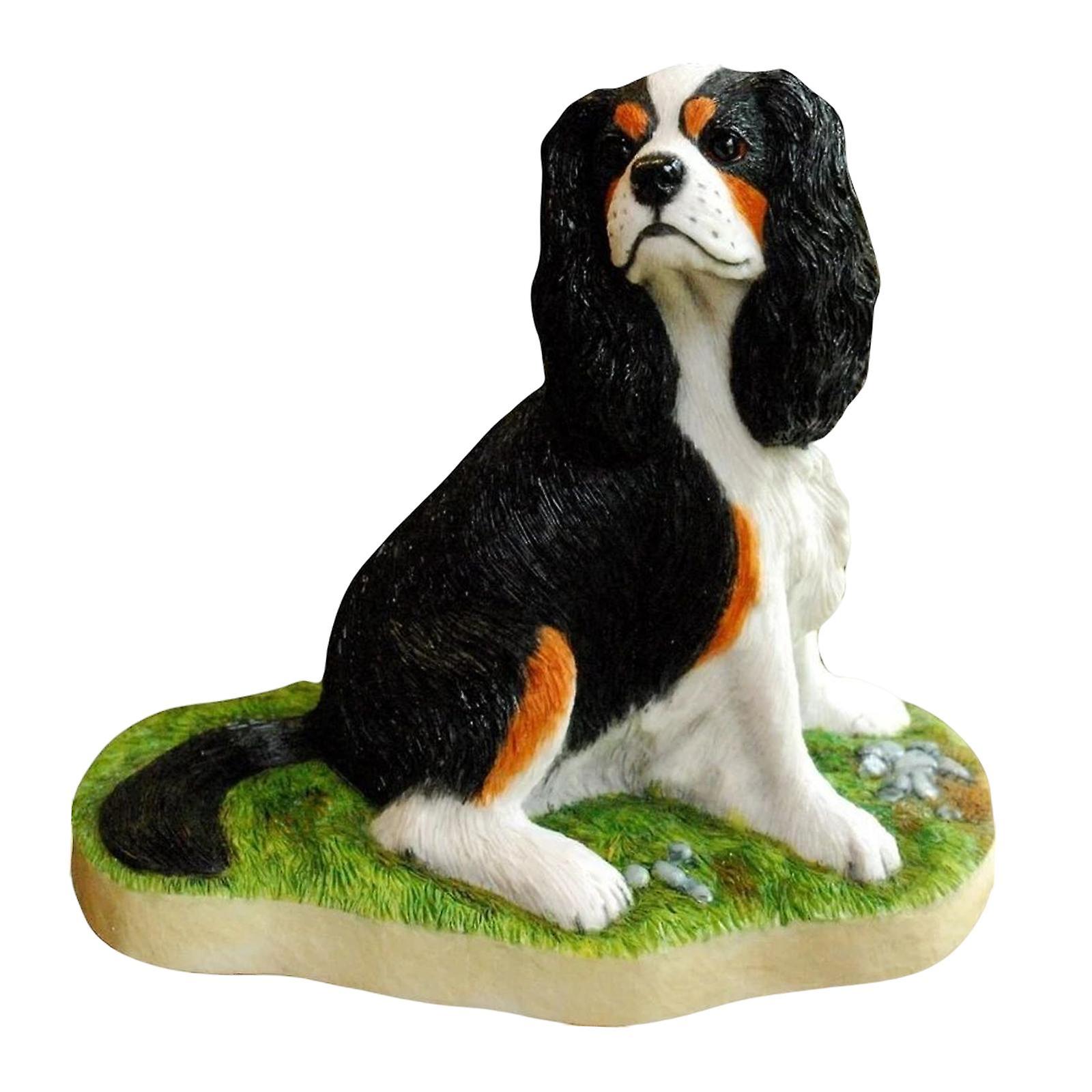 Adorable Cavalier King Charles Spaniel Dog Statue Figurine For Park ...