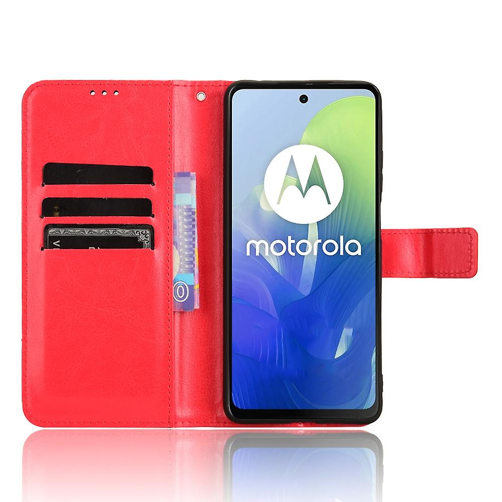 Wallet Case for Motorola Moto G04 4G/G24 Power Cover PU Leather+TPU ...