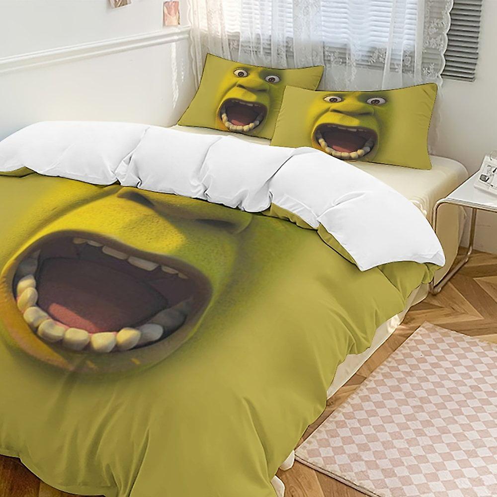 Shrek Bedding Sets Cute Bed Cover Anime Cartoon 3D Printed Lightweight ...