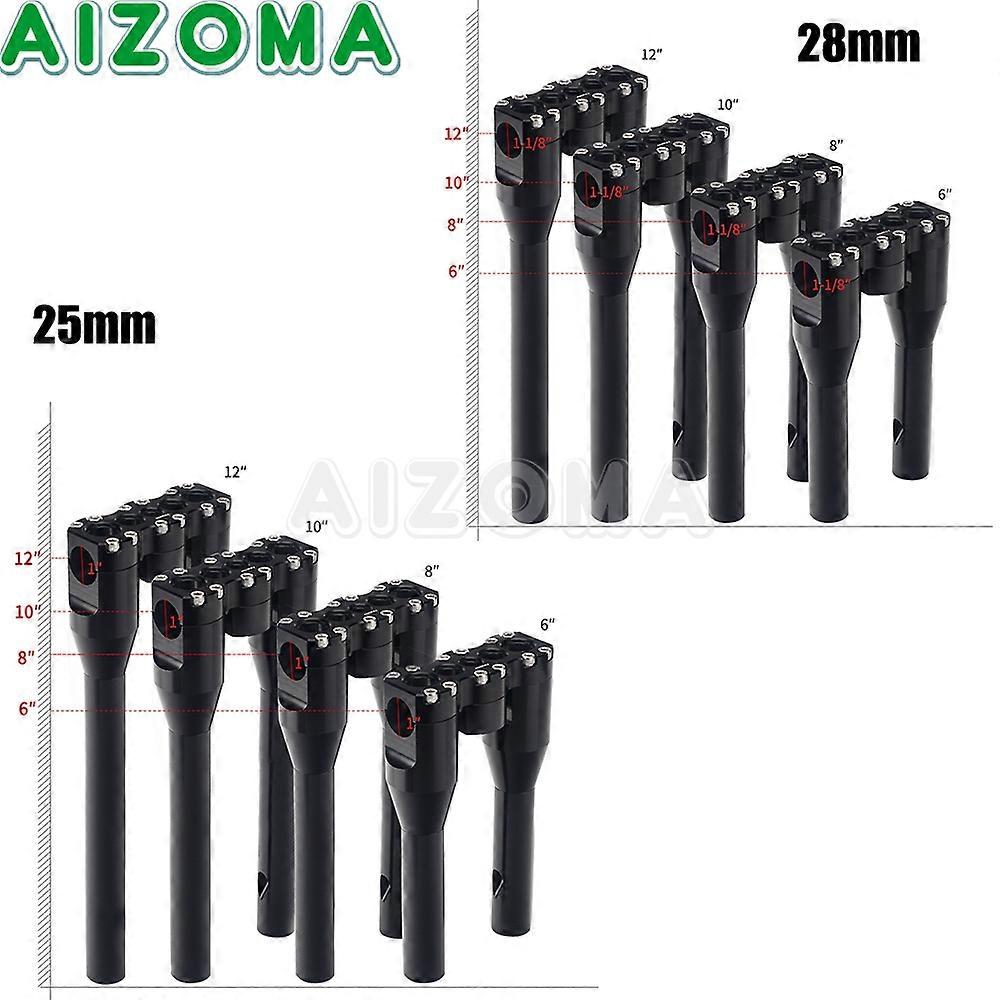 Thug Club Style T-bar 25mm 1 Handlebar Riser Handle Bar Gauge Mount 6 ...