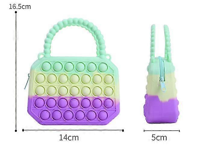 Pop Purse Silicone Sensory Push Pop Bubble Bag Crossbody Bag Antistress ...
