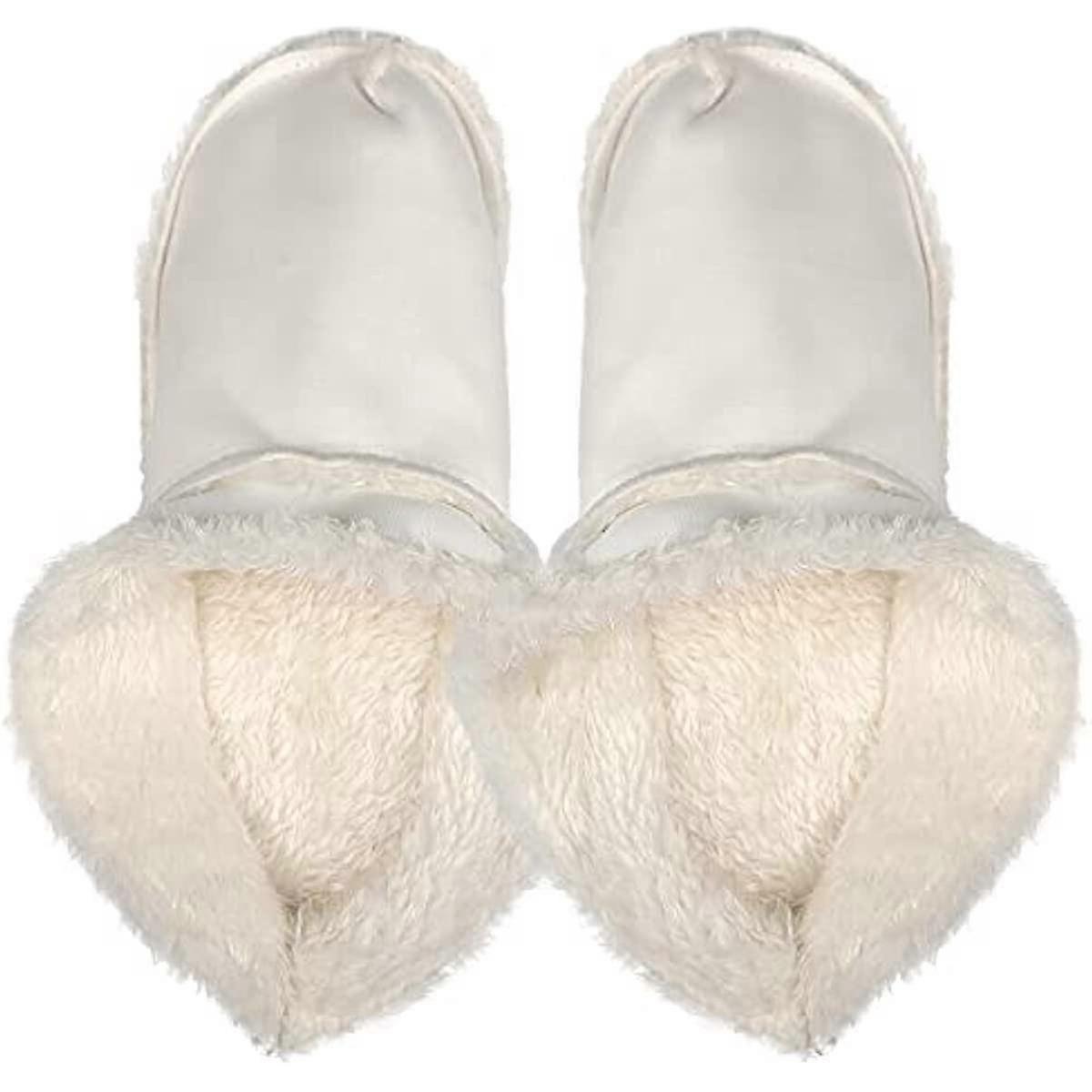 Insoles For Crocs Clogs Replacement, White Fur Insert Lining Shoe Inner ...