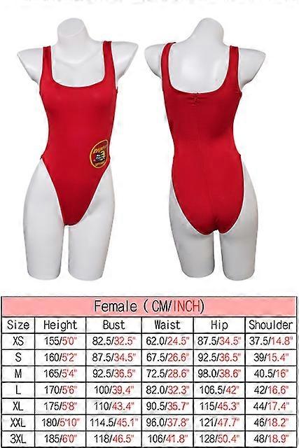 Women C.J. Parker Cosplay Fantasy Swimsuit Baywatch Costume Adult ...