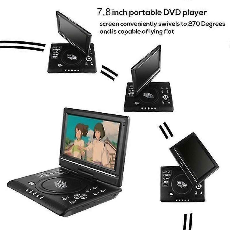 7.8 Inch Portable Dvd Evd Player With Tv/fm/usb/game Function | Fruugo UK