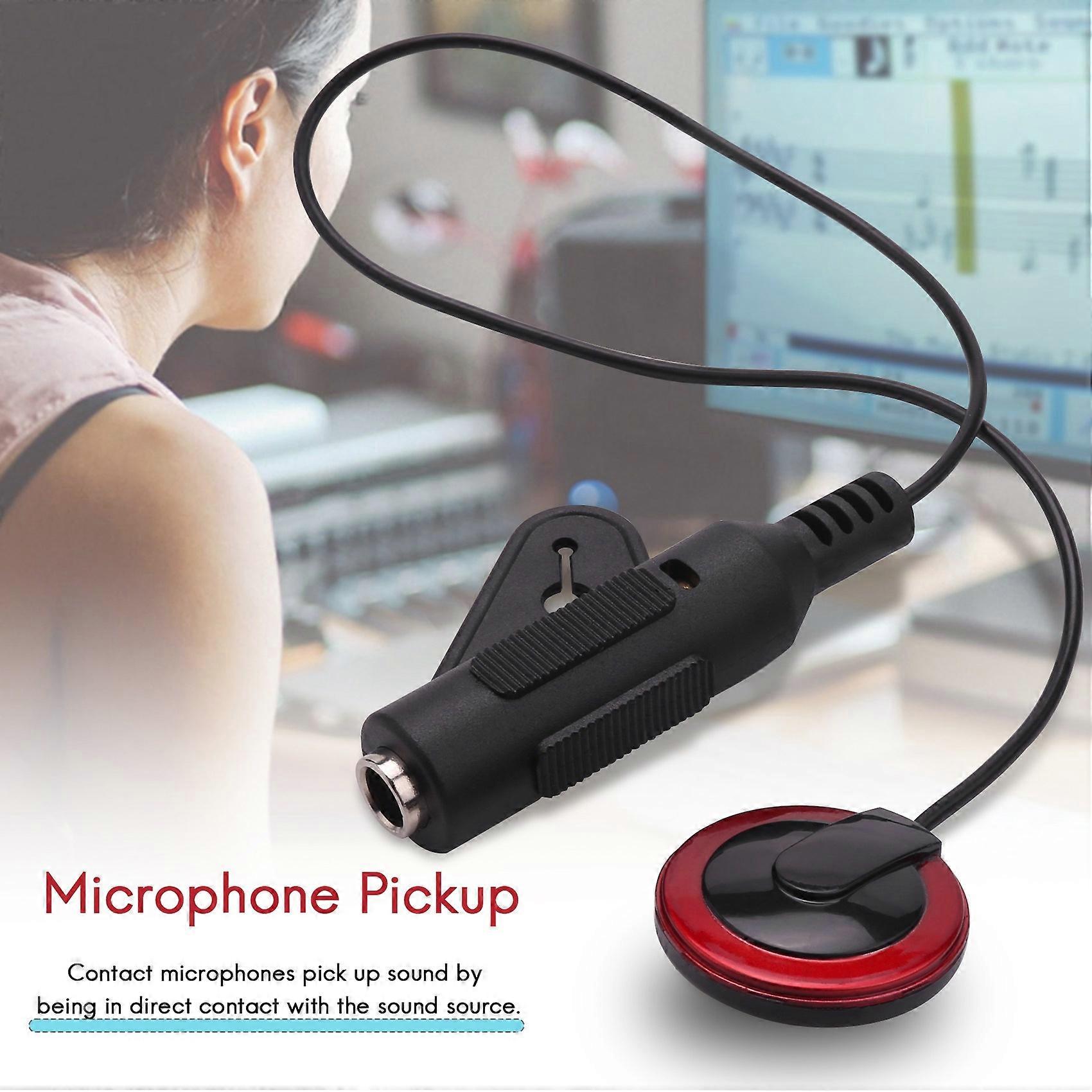 2Pcs Piezo Contact Microphone Mic Pickup for Guitar Violin Banjo ...