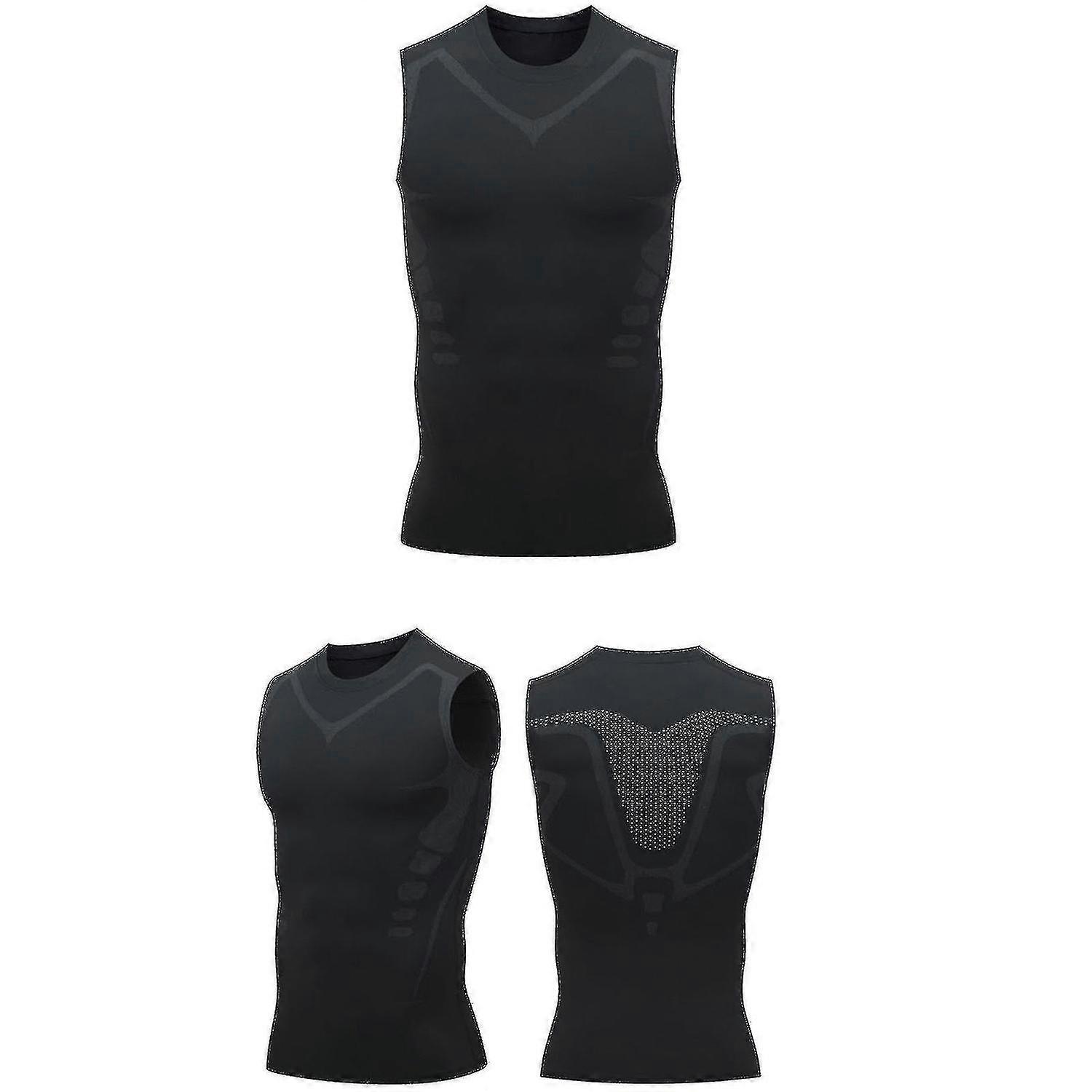 Guys Men's Chest Gynecomastia Compression Top,ionic Shaping Vest ...