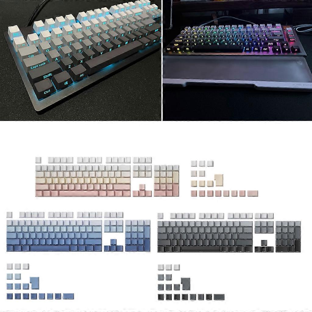 ABS Keycaps Side Printed Keycap Set, Double Shot Through Gradient ...
