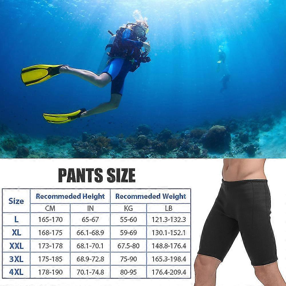 3mm Neoprene Wetsuit Shorts Men's Swimming Trunks Diving Pants Water Sport Underwear Swimsuit ...