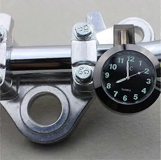 Universal Waterproof Motorcycle Handlebar Mount Clock Dial Watch Fit 7/ ...