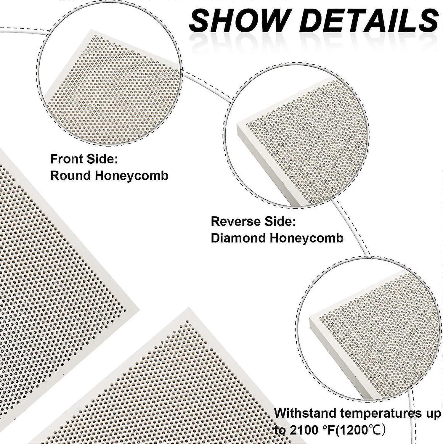 2 Pieces Of Honeycomb Ceramic Welding Plate Welding Honeycomb Plate ...