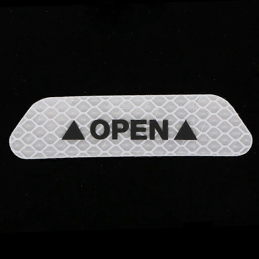 3x 4 Pieces Safety Reflective Open Sign Warning Mark Car Door Stickers ...