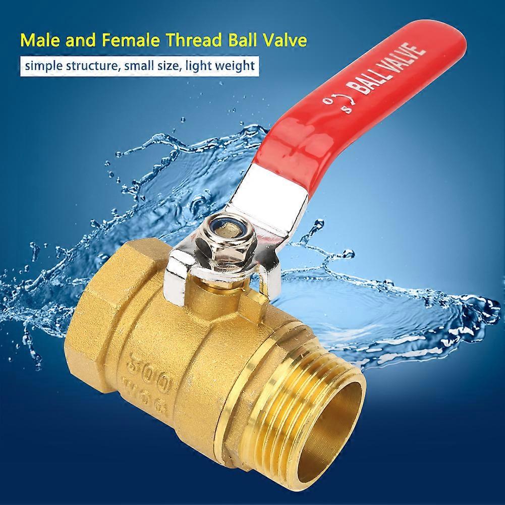 Level Handle Brass Pipe Ball Valve Male and Female Thread 1"BSP DN25 ...