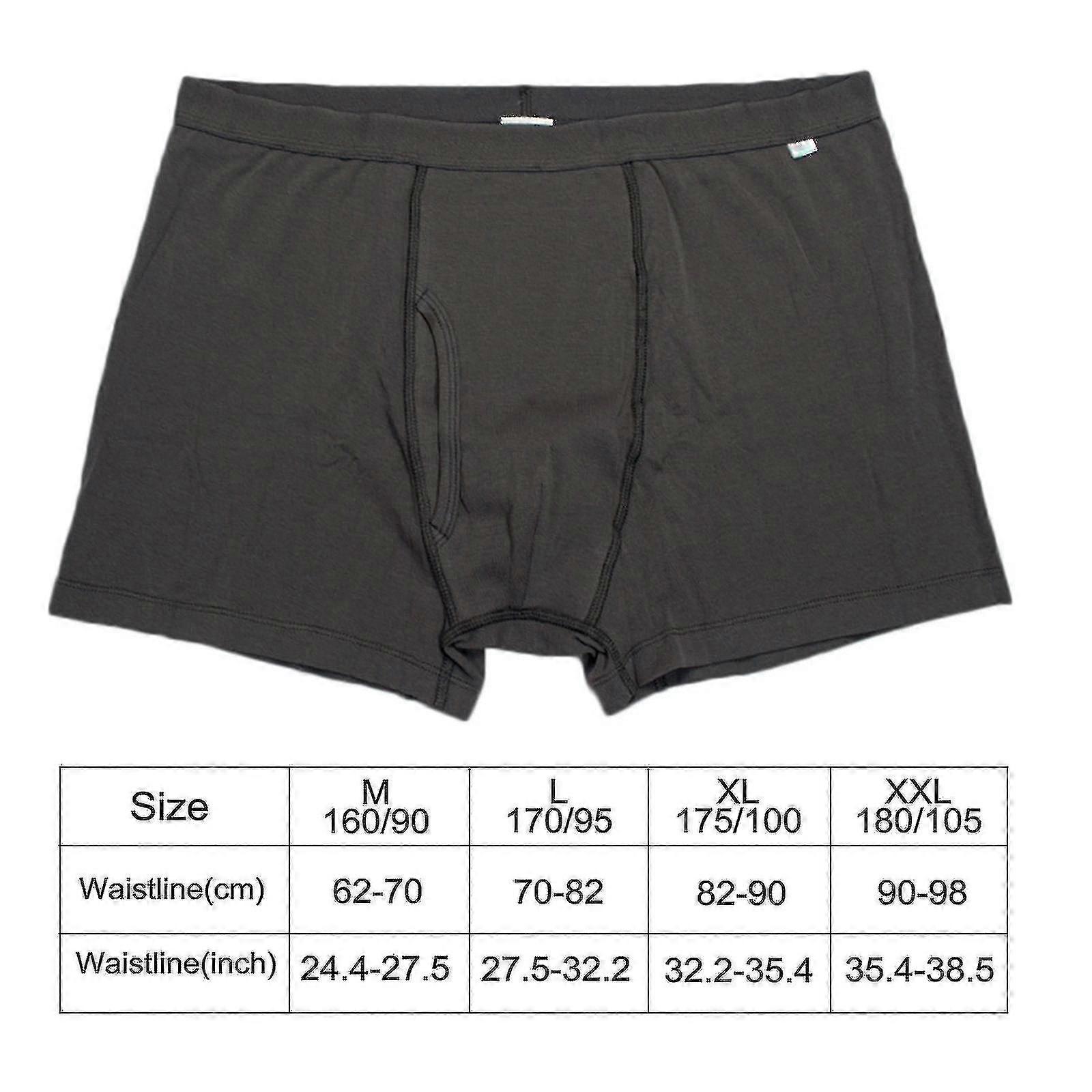 Incontinence Underwear For Men, 100% Cotton Washable Reusable Cotton ...
