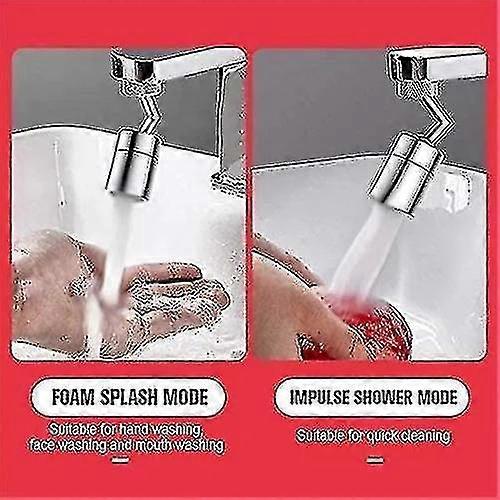 2pcs Universal Splash Filter Faucet,720 Rotatable Faucet Sprayer Head ...